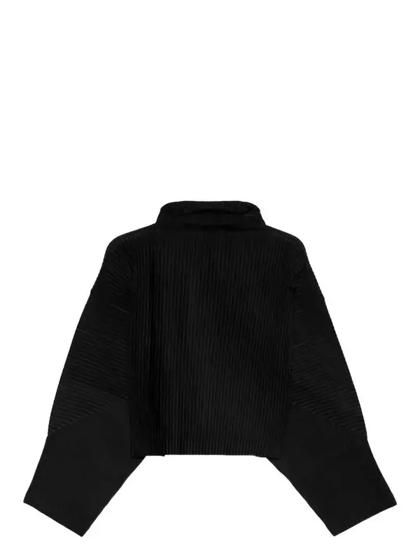 Issey Miyake Mc June Pleated High-neck T-shirt - Black