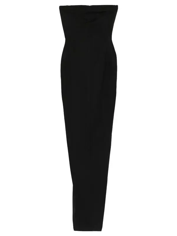 Rick Owens Strapless Fitted Dress - Black