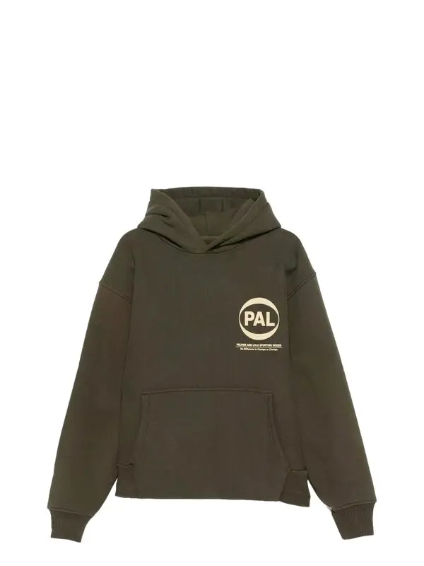 PAL SPORTING GOODS Logo-print Hooded Sweater - Green