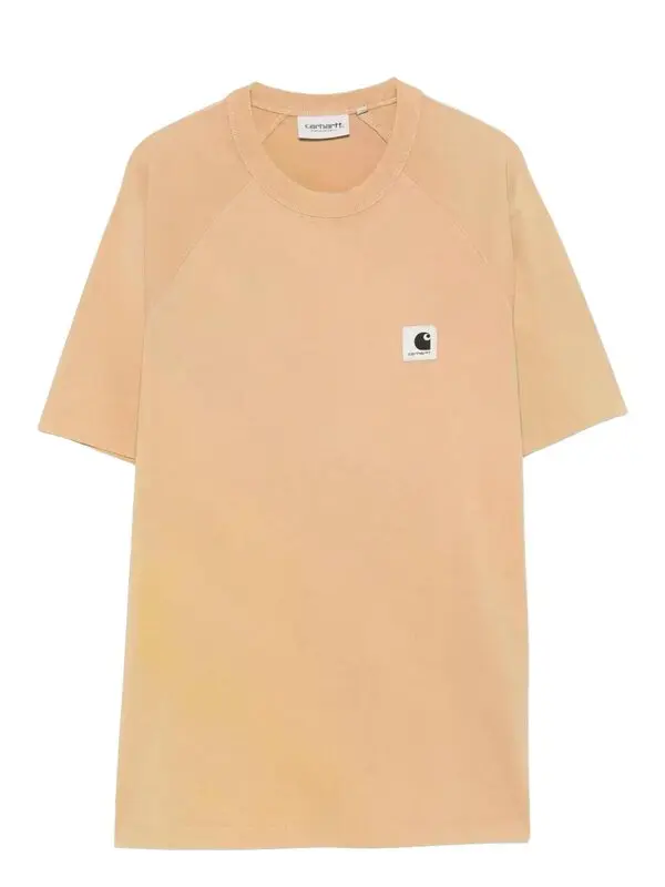 Carhartt Work In Progress Logo-patch Cotton T-shirt - Neutrals