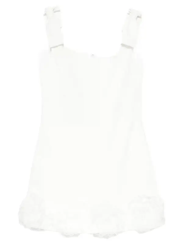 SELF-PORTRAIT Sleeveless Midi Dress - White