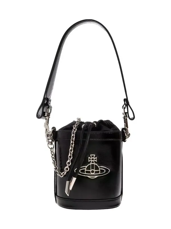 VIVIENNE WESTWOOD Orb-embellished Bucket Bag - Black