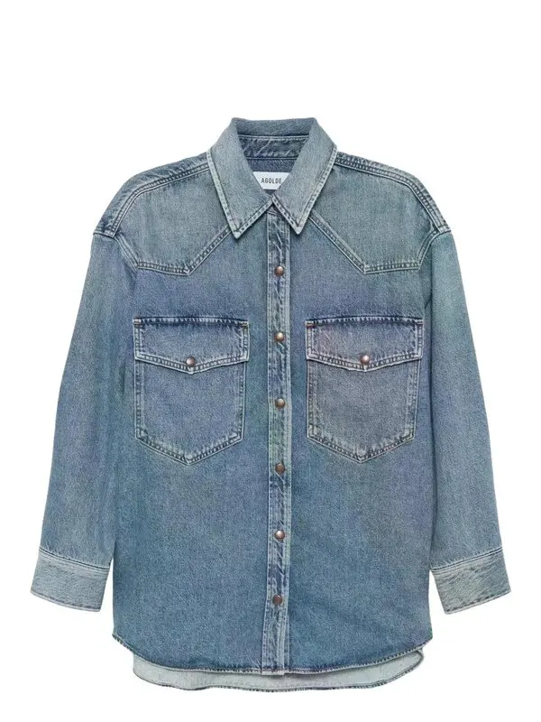 AGOLDE Lotta Denim Jacket - Blue