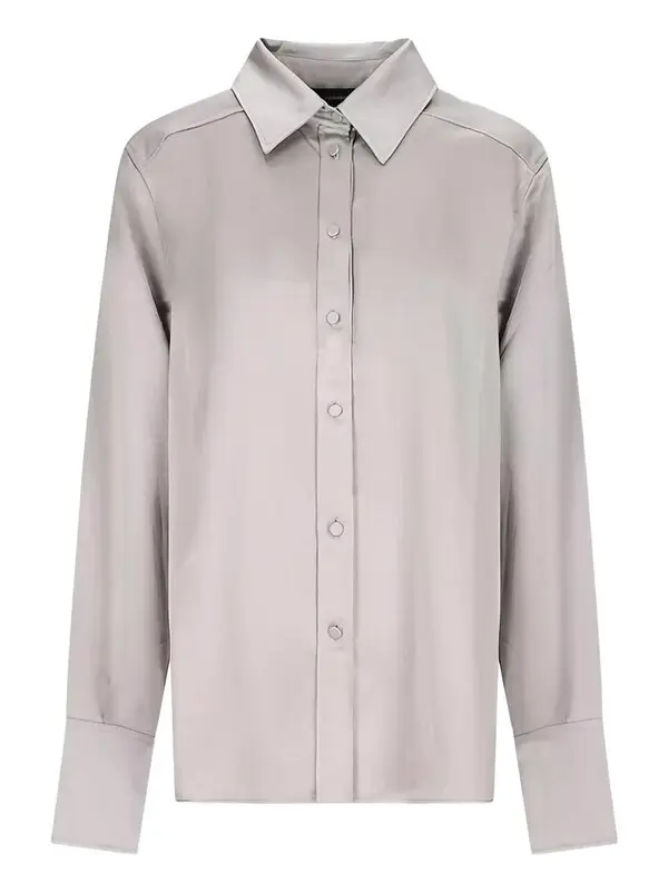 Andamane Collared Long-sleeve Shirt - Grey