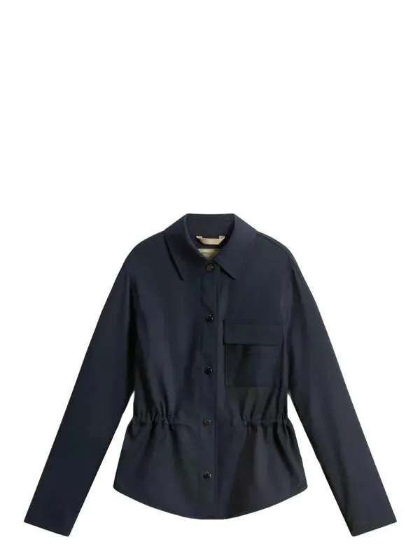 Woolrich Drawstring Overshirt - Blue
