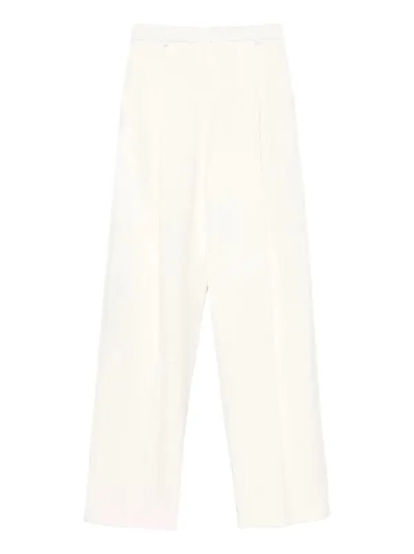 Elisabetta Franchi Pleated Trousers - Neutrals