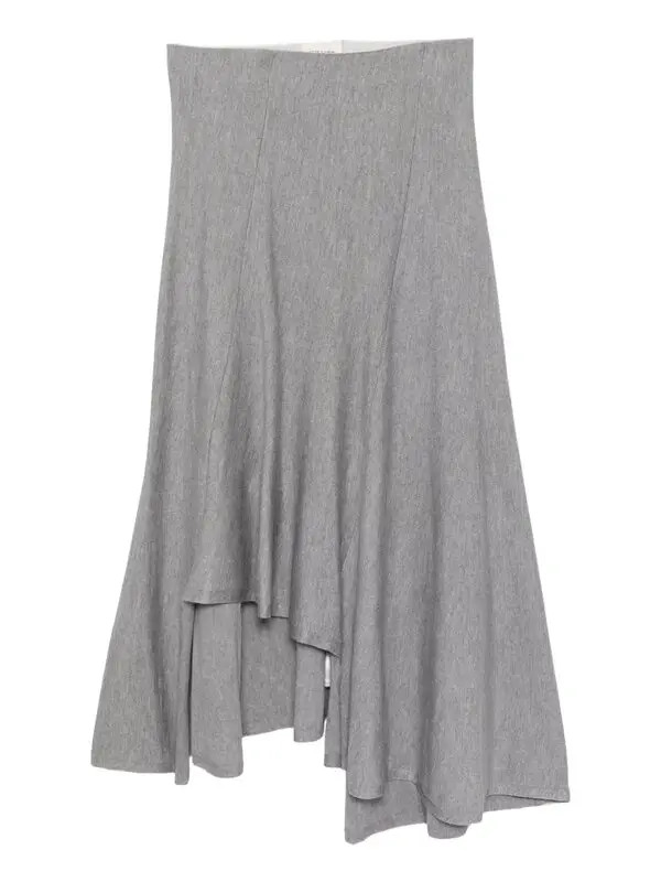 Khaite Miranda Asymmetric Skirt - Grey
