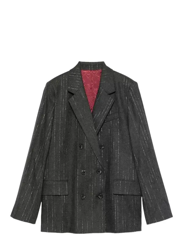 Zadig&Voltaire Double-breasted Blazer - Grey