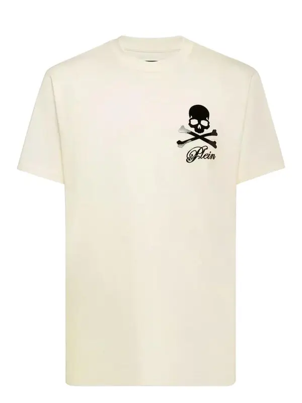Philipp Plein Skull Bones-print T-shirt - Neutrals