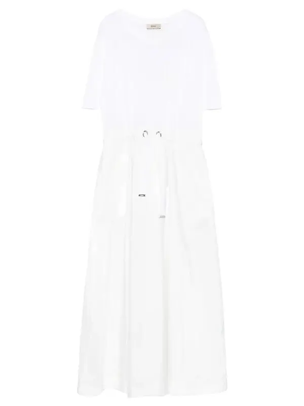 Herno Drawstring Midi Dress - White