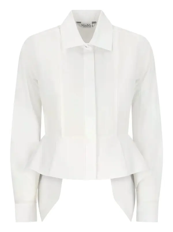 Max Mara Peplum-hem Shirt - White