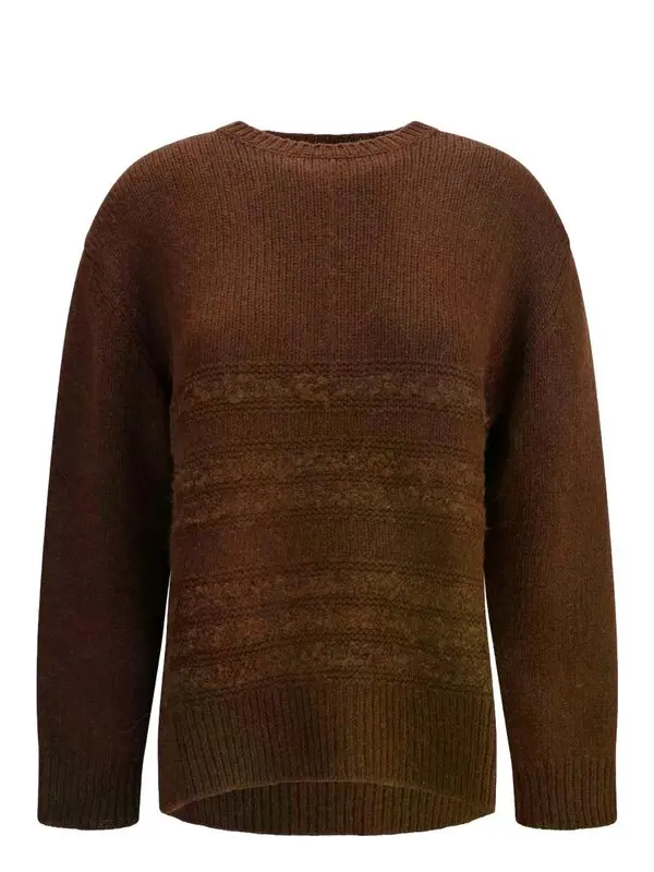 Fabiana Filippi Textured-knit Sweater - Brown