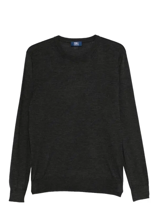 Fedeli Round Neck Knitwear - Grey