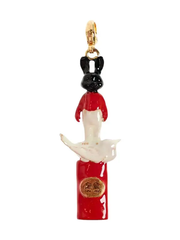 Marni Rabbit-bird Charm - Red