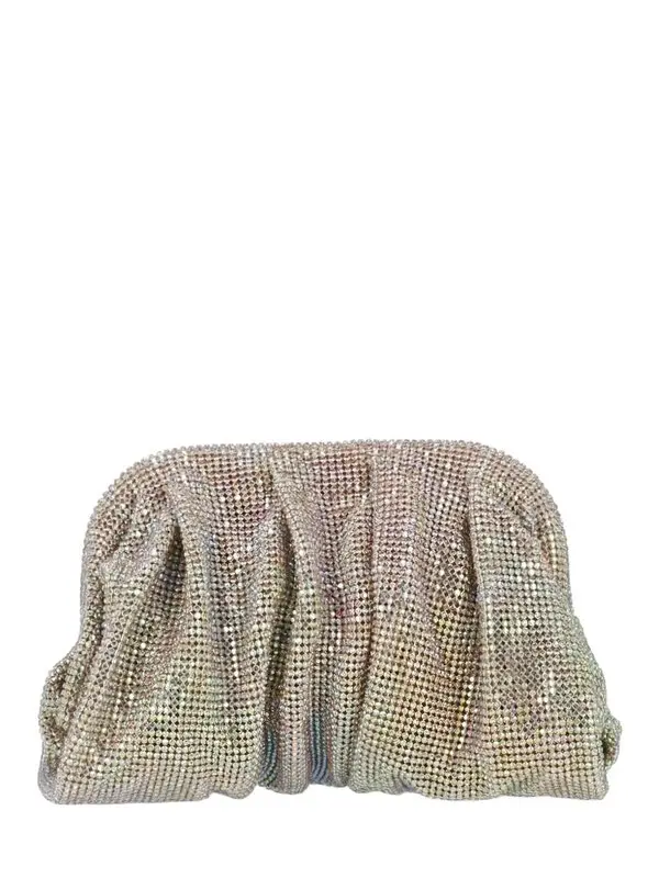Benedetta Bruzziches Venus Rhinestone-embellished Clutch - Gold