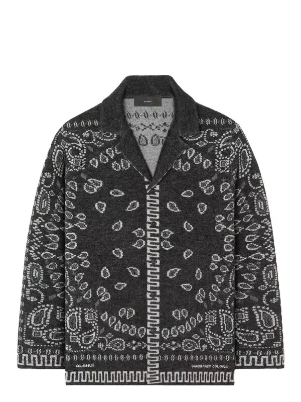 Alanui Paisley-motif Shirt - 0706-charcoal-multicolor