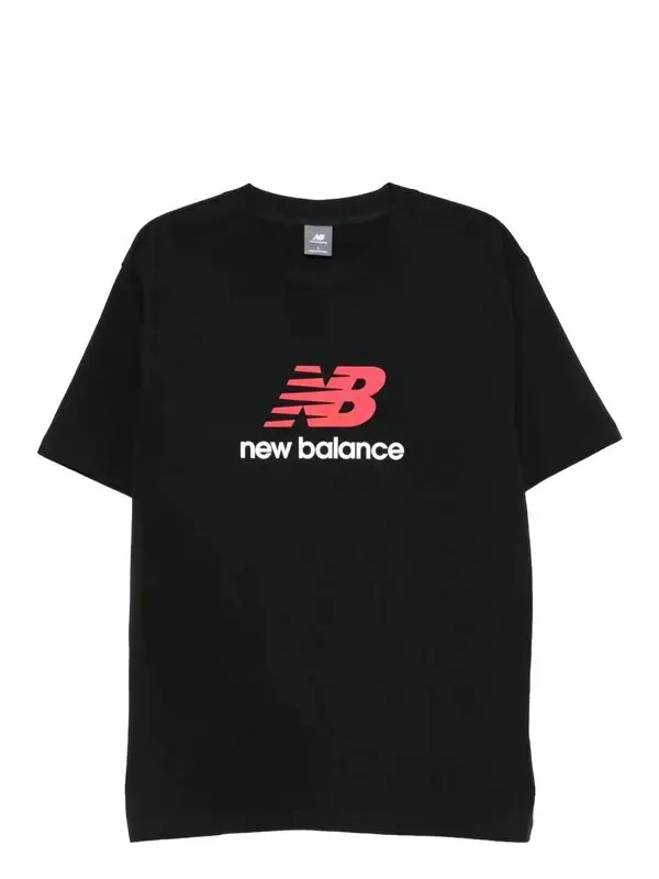 NEW BALANCE Logo-print T-shirt - Black