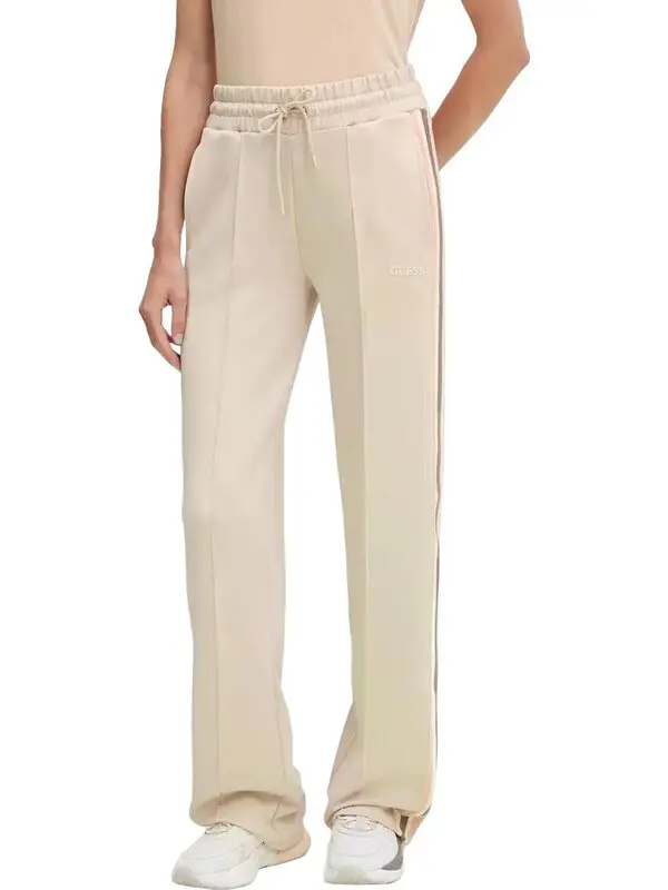 Guess Side-stripe Drawstring Track Trousers - Neutrals