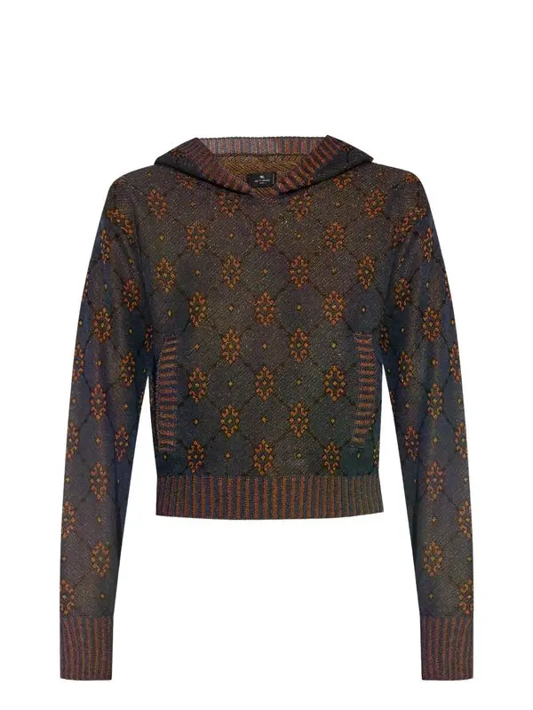 Etro Patterned Hoodie - Brown
