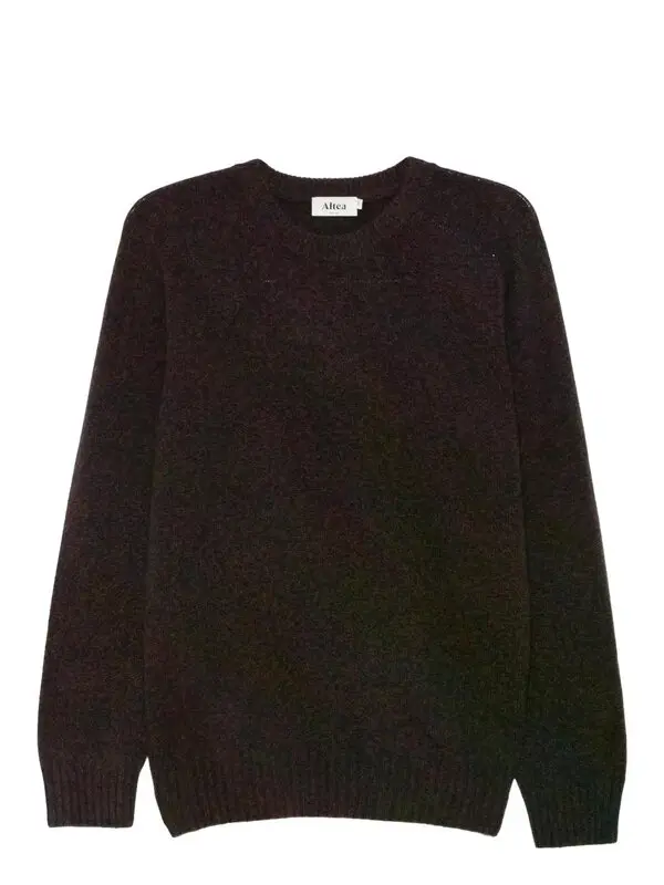 Altea Crew-neck Wool Sweater - Brown