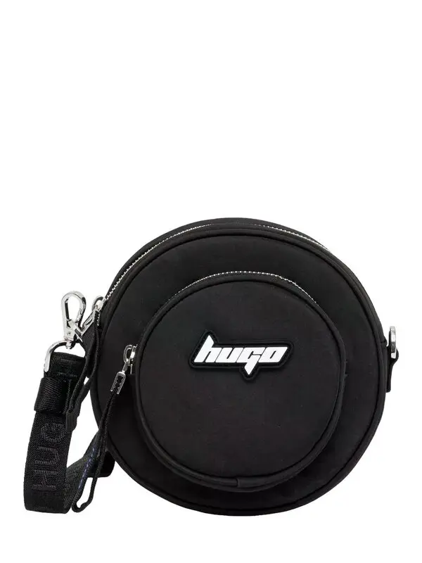 Hugo Logo Crossbody Bag - Black