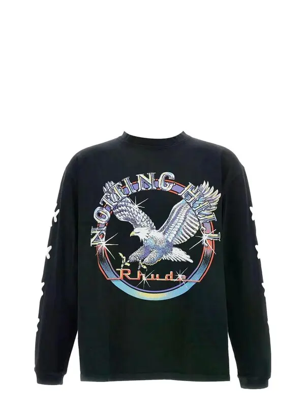 Rhude Eagle-print Ribbed Sweatshirt - Black