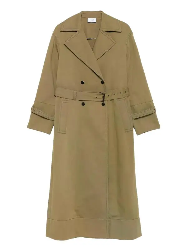 Akris Double-breasted Trench Coat - Green