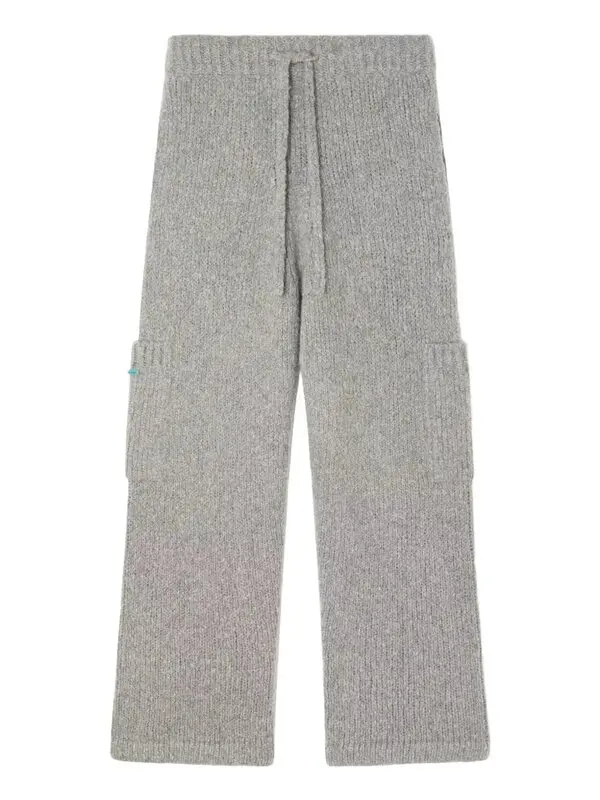 Alanui Drawstring Knitted Trousers - Grey