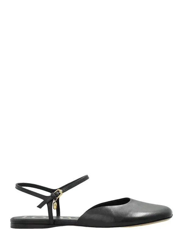 Loewe Ankle-strap Leather Trainers - Black