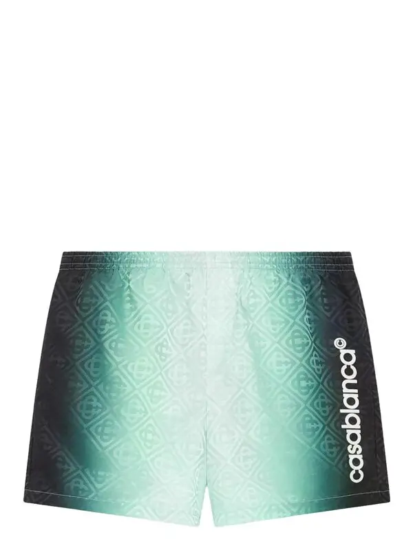 Casablanca Monogram Swim Shorts - Green