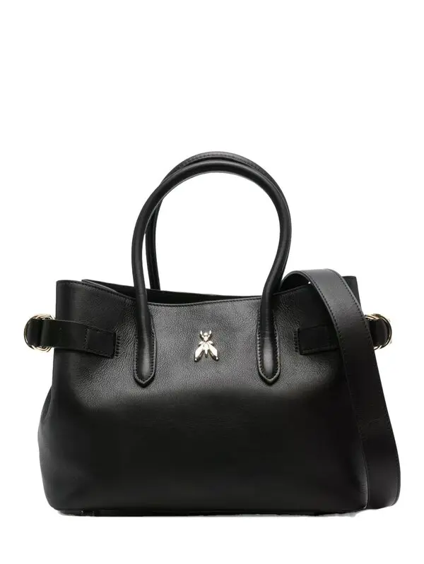 Patrizia Pepe Leather Tote Bag - Black