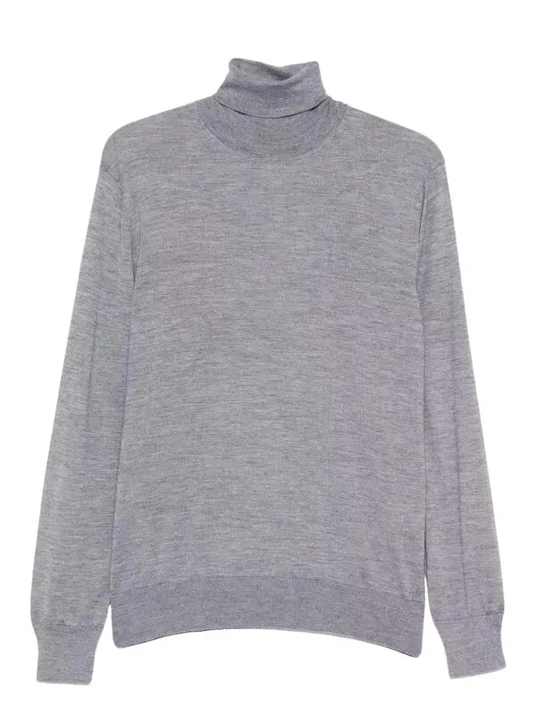 Agnona Turtleneck Long-sleeve Sweater - Grey
