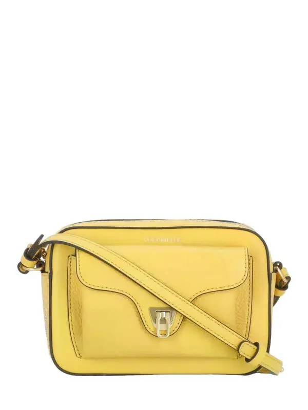 COCCINELLE Mini Beat Soft Leather Cross Body Bag - Yellow