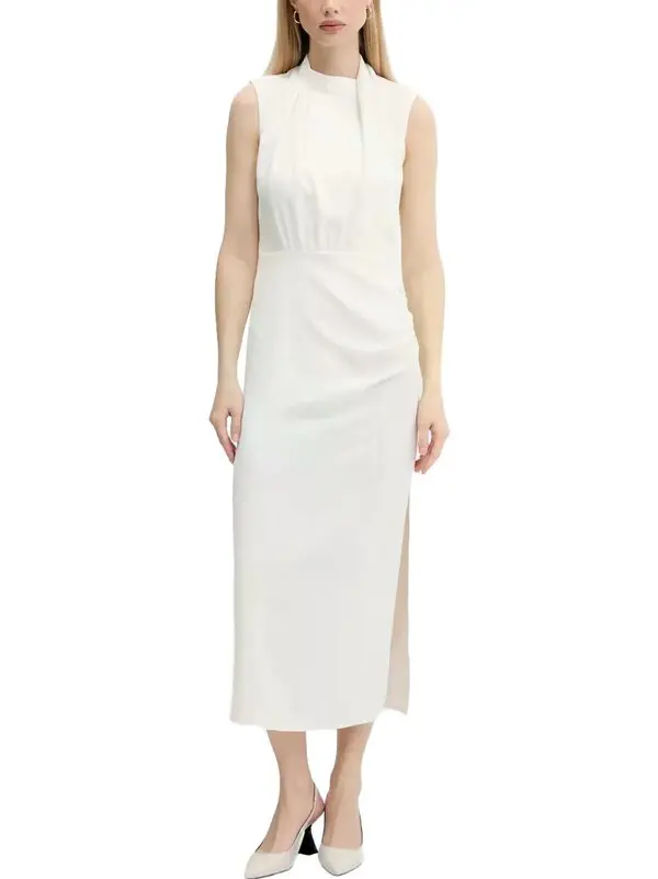 Hugo Boss Side-split Midi Dress - White