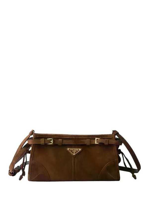 Prada Small Bonnie Shoulder Bag - Brown