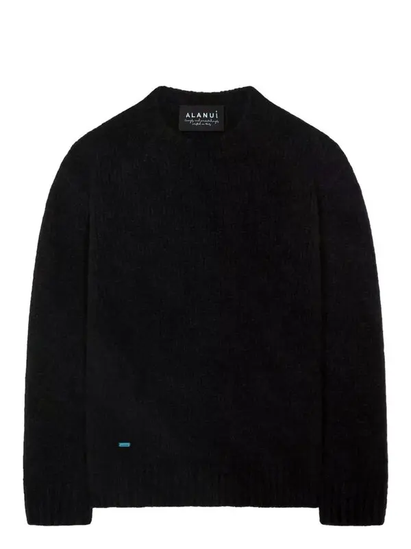 Alanui Ribbed Crew-neck Sweater - Black
