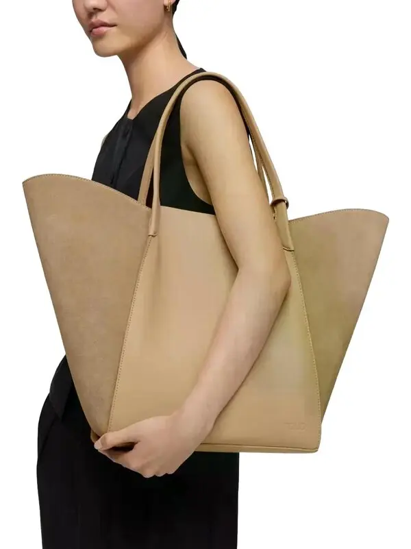 TOUS Tulip Suede-leather Tote Bag - Neutrals