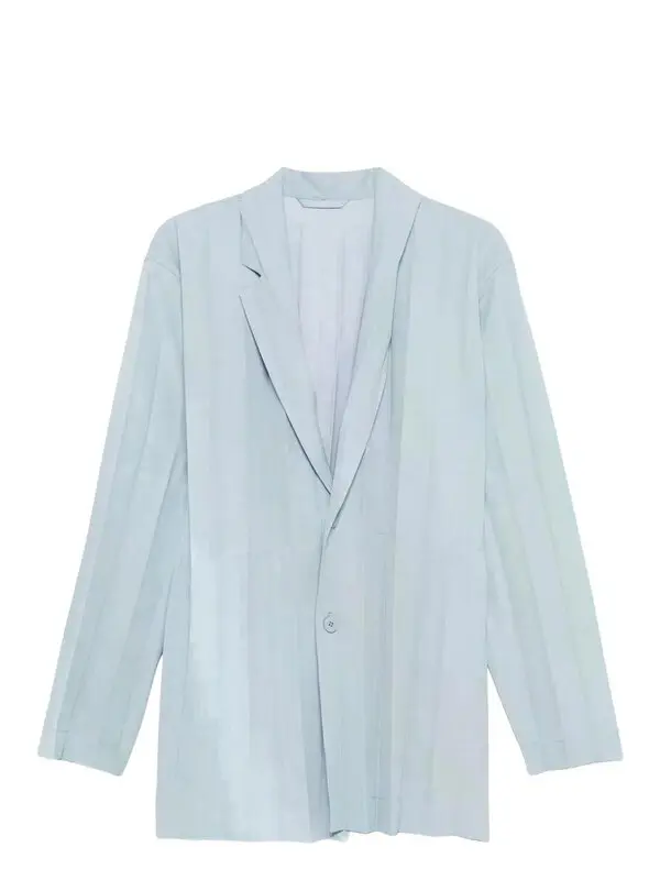 Issey Miyake Pleated Blazer - Blue