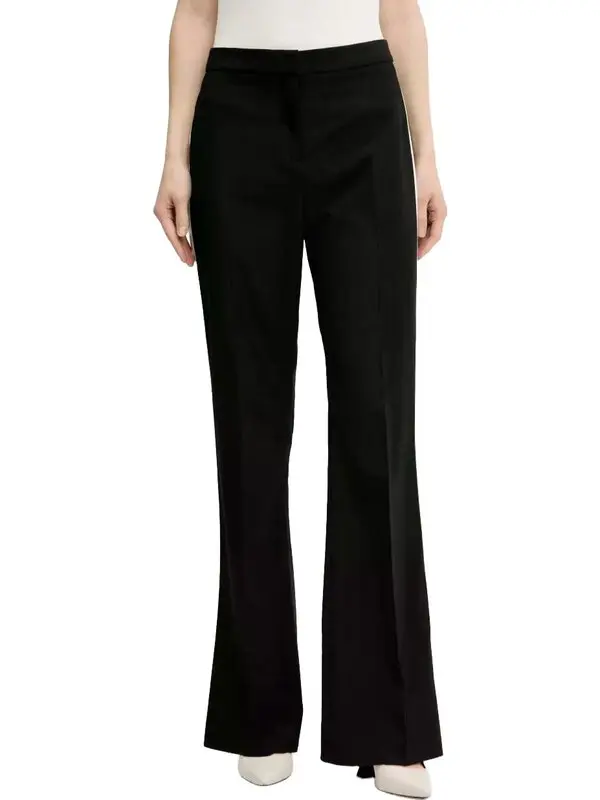 Hugo Flared Trousers With Side Stripe - Black