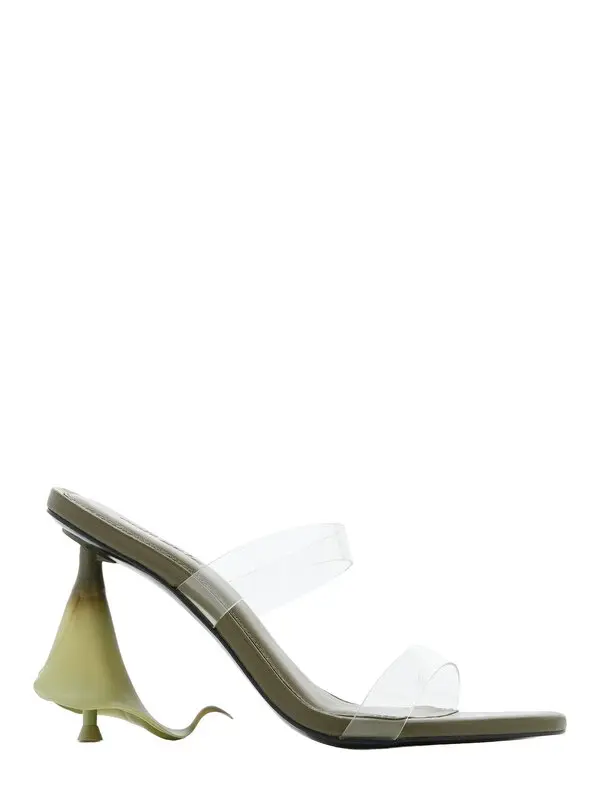 Cult Gaia Calisto Pvc Sandals - Green