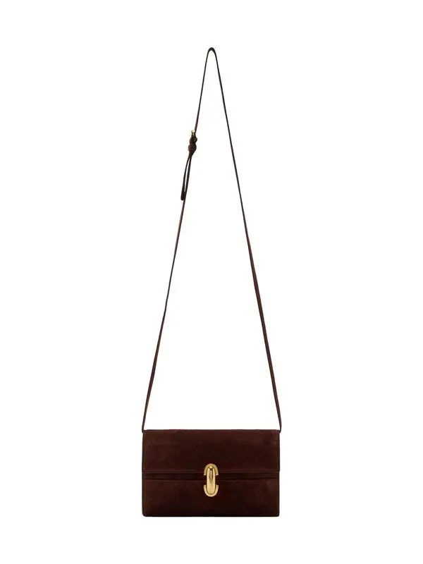 Savette Symmetry Suede Mini Bag - Brown