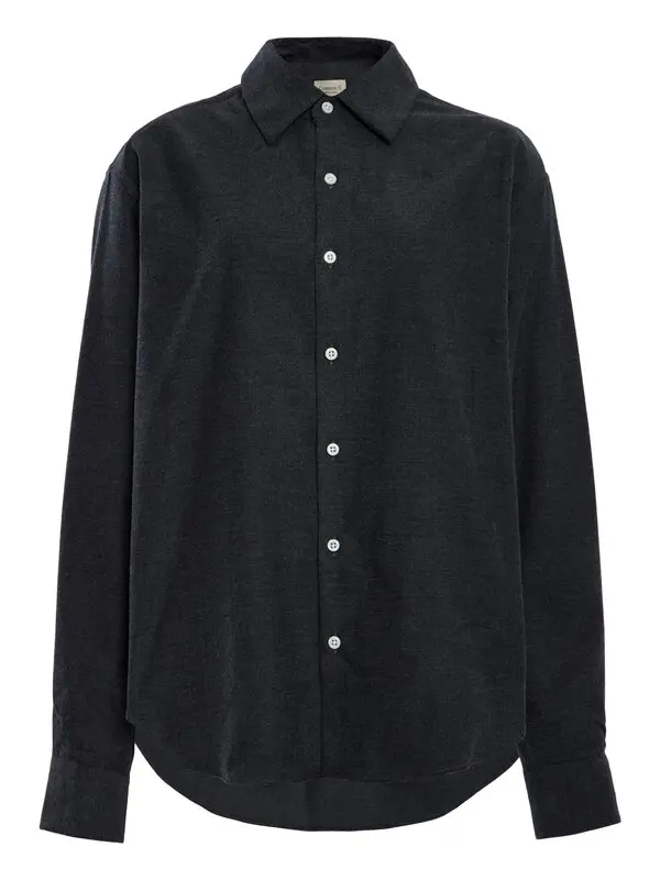 Comme Si Cotton Button-down Shirt - Grey