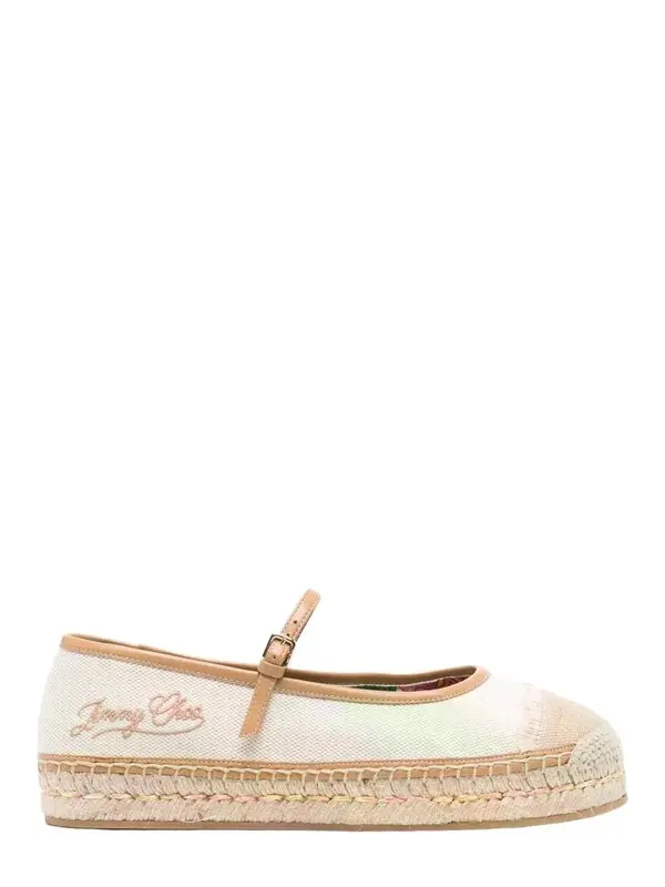JIMMY CHOO Aciel Flat Espadrilles - Neutrals