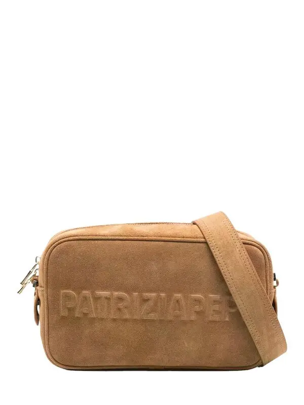 Patrizia Pepe Suede Cross Body Bag - Neutrals
