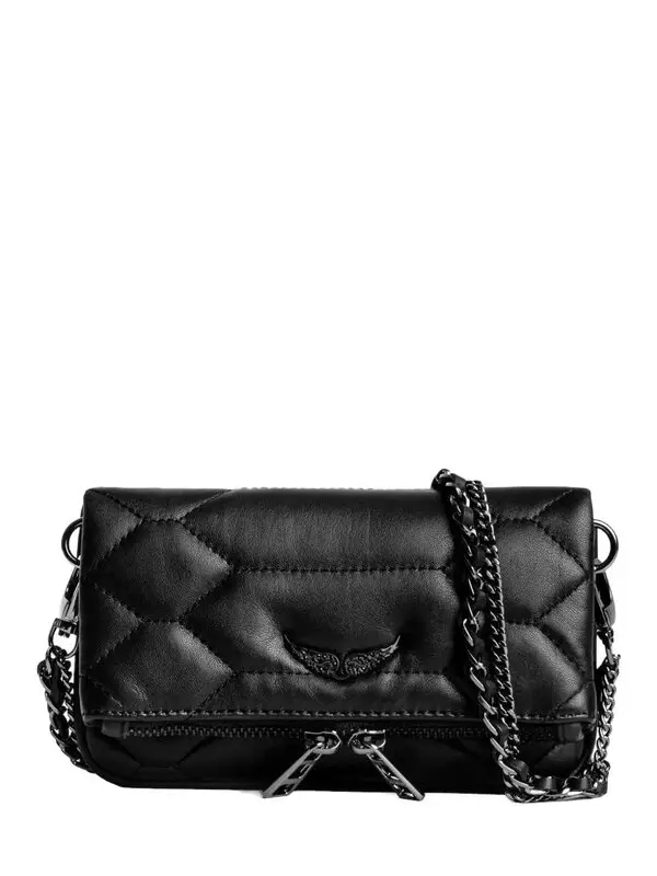Zadig&Voltaire Mini Rock Nano Chain Clutch - Black