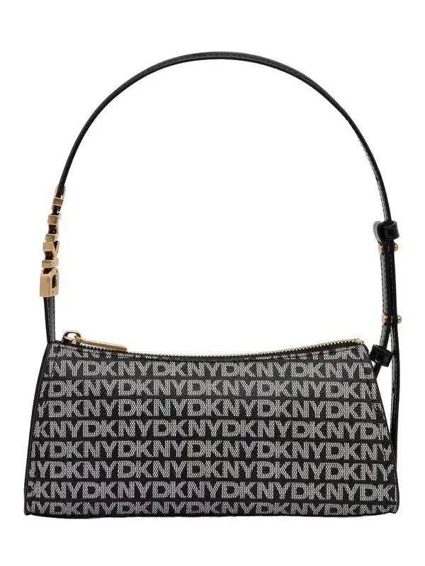Dkny Logo-plaque Top-handle Bag - Black