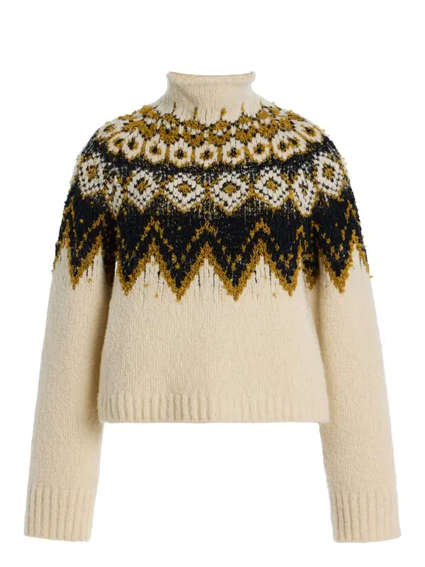 Proenza Schouler White Label Fair Isle Linen-blend Sweater - Multi