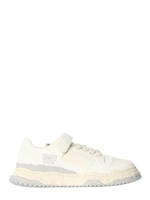 Mihara Yasuhiro Keith Og Sole Canvas Low - White