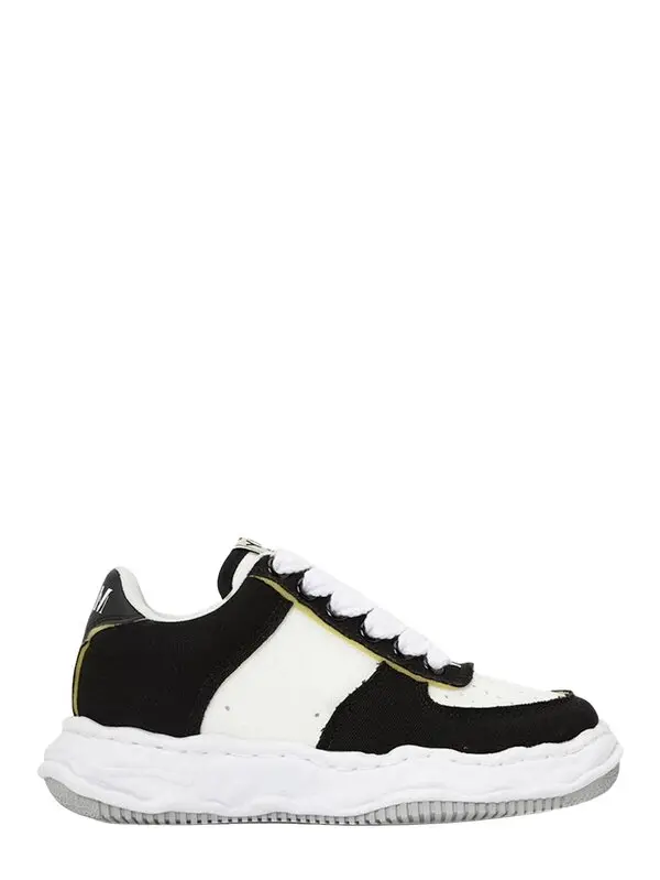 Mihara Yasuhiro Wayne Og Sole Canvas Low Sneakers - Black/white