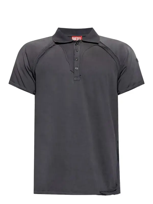 DIESEL® Distressed Embroidered T-shirt - Grey